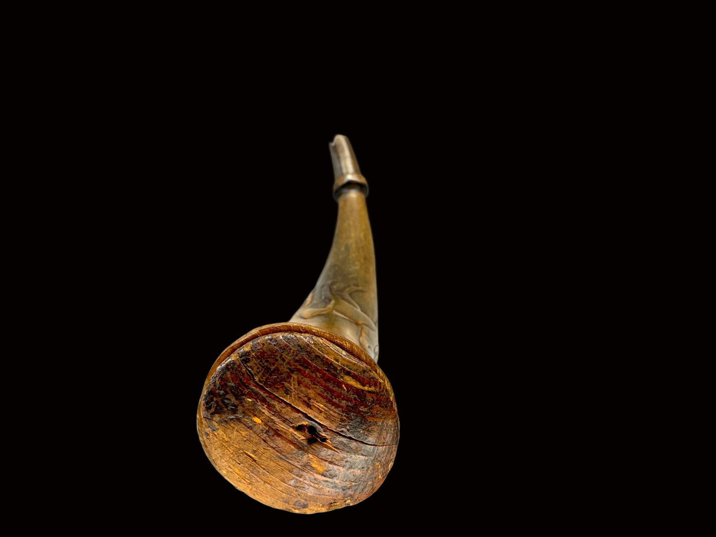 Folk Art Horn with Hunting Scene – LaMasterArms